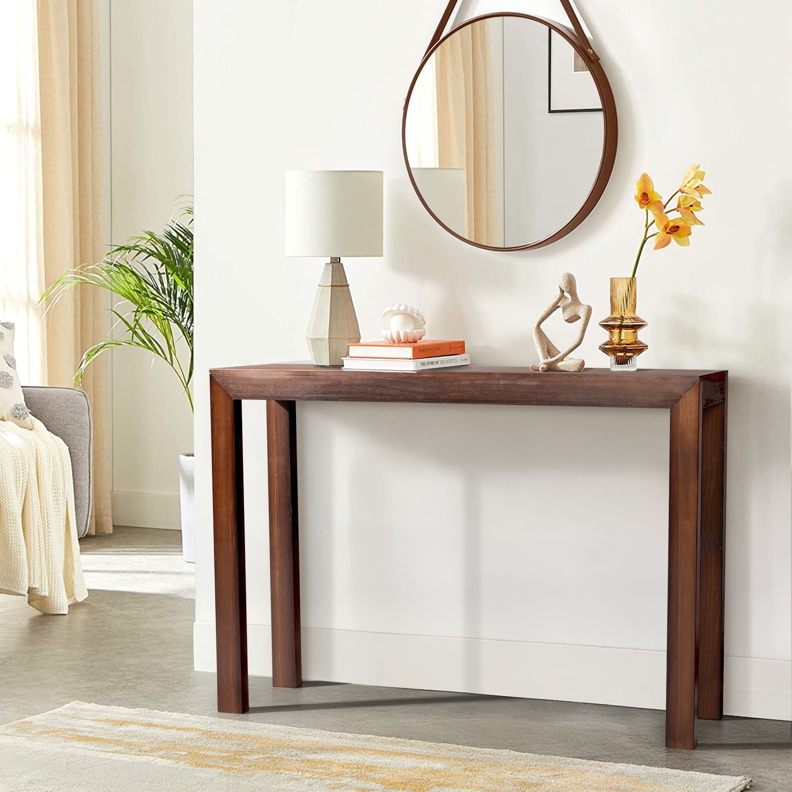 Zimtown Modern Console Table for Entryway, 46" Long Simplistic Sofa ...