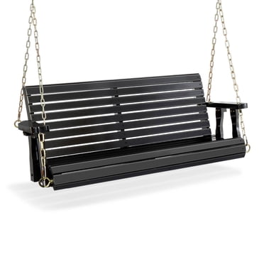 Jack Post Jennings Heavy Duty 5' Outdoor Porch Swing with Chains ...