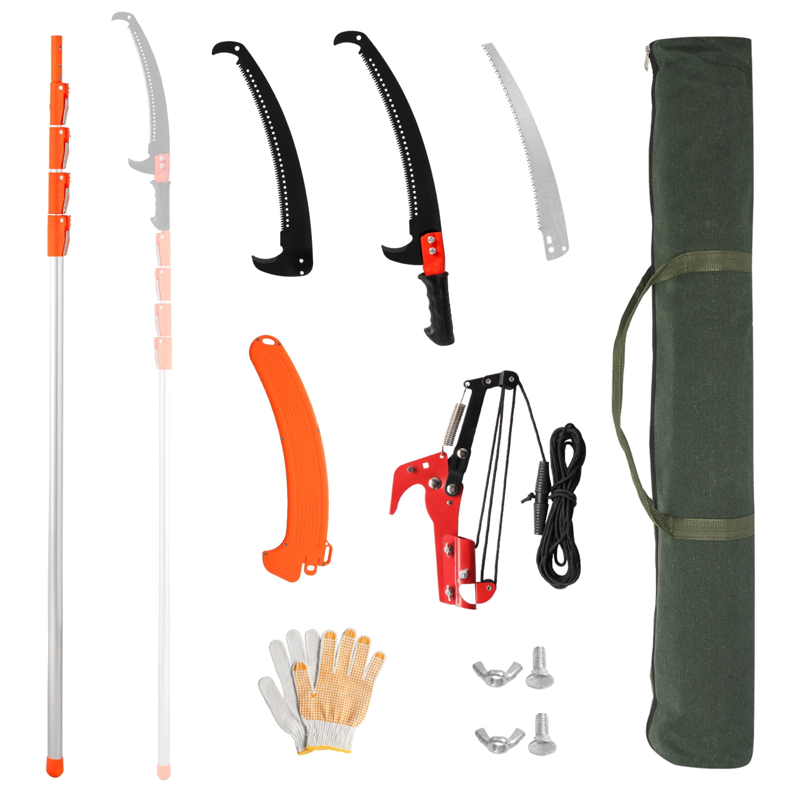 Zimtown Pole Saws for Tree Trimming, 24 ft Extendable Tree Trimmers ...