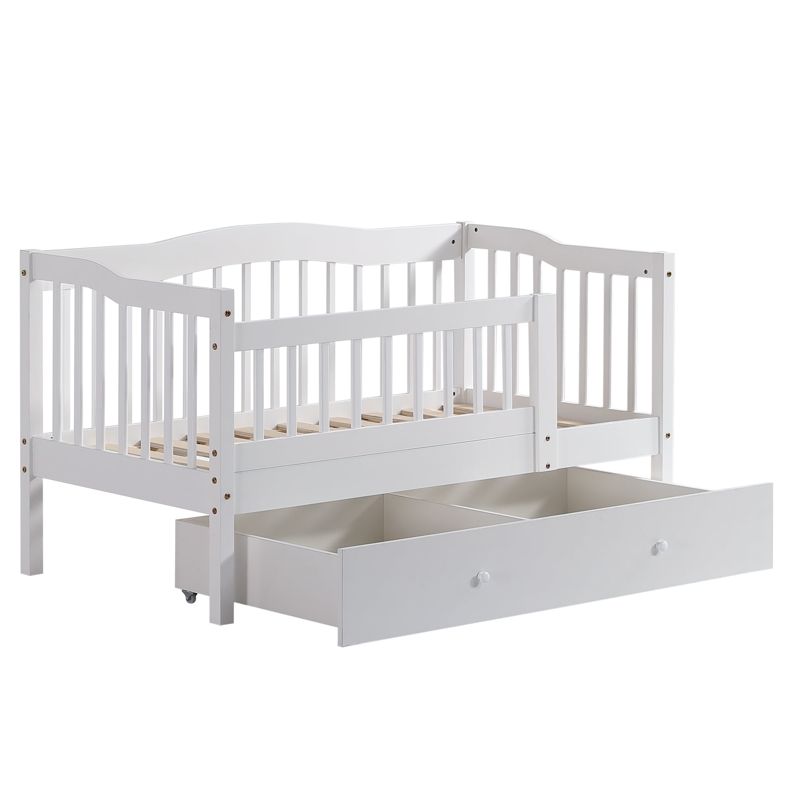 Zimtown Toddler Daybed, Kids Day Bed Frame with Storage Drawer ...
