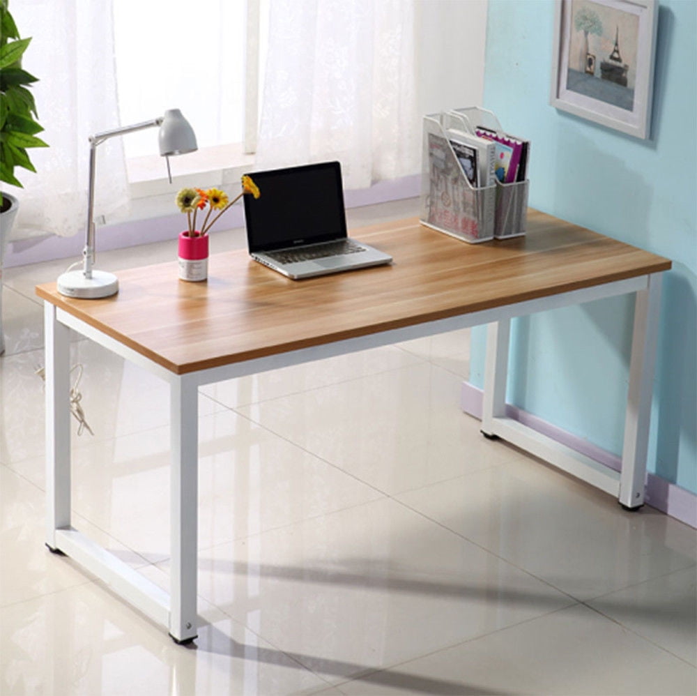 Zimtown Wooden Computer Desk Writing Table Home Office Furniture Wood ...