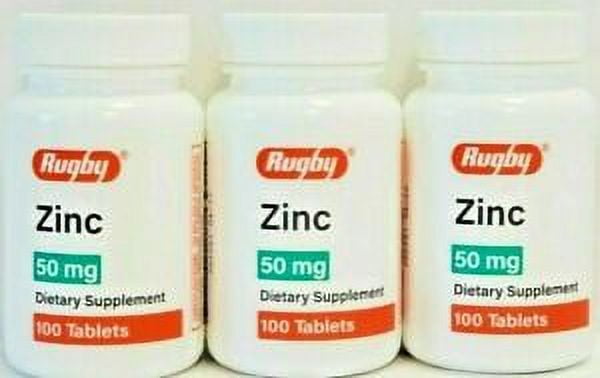Zinc 50 MG Tablets 100 Count. 3 Pack - Walmart.com