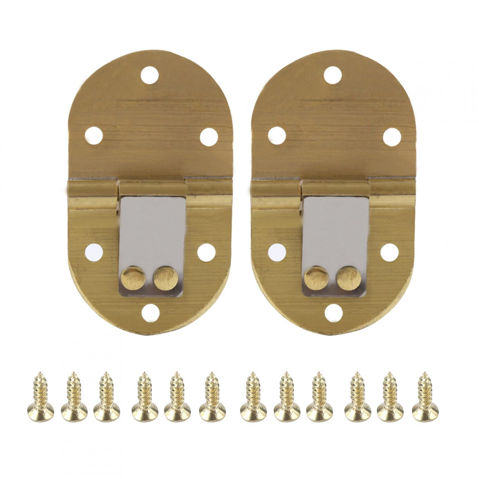 Zinc Alloy 2 x 90° Hinge for Sewing Machine Table Furniture Round Edge ...