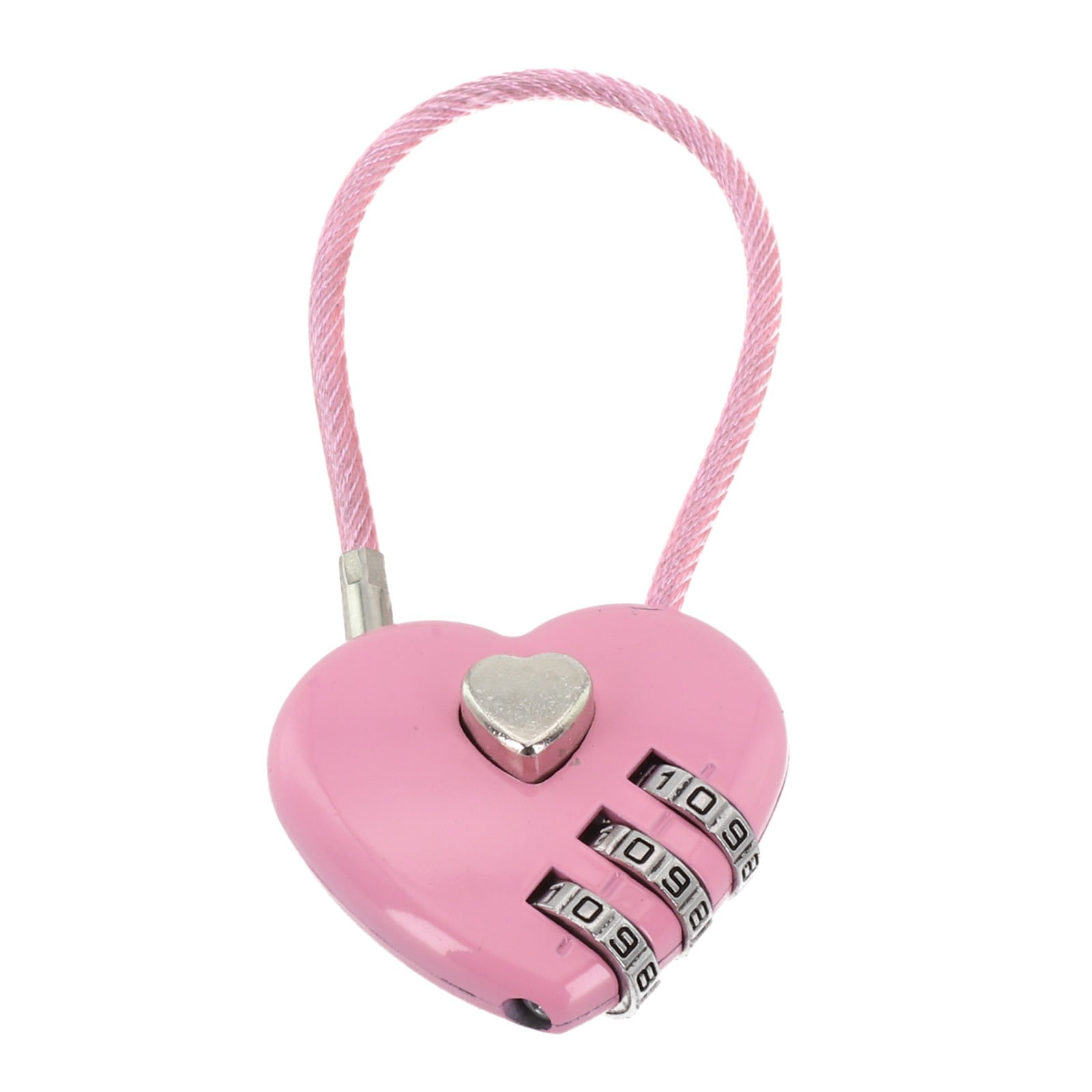 Zinc Alloy Backpack Concentric Lock Long Wire Rope Password Padlock ...