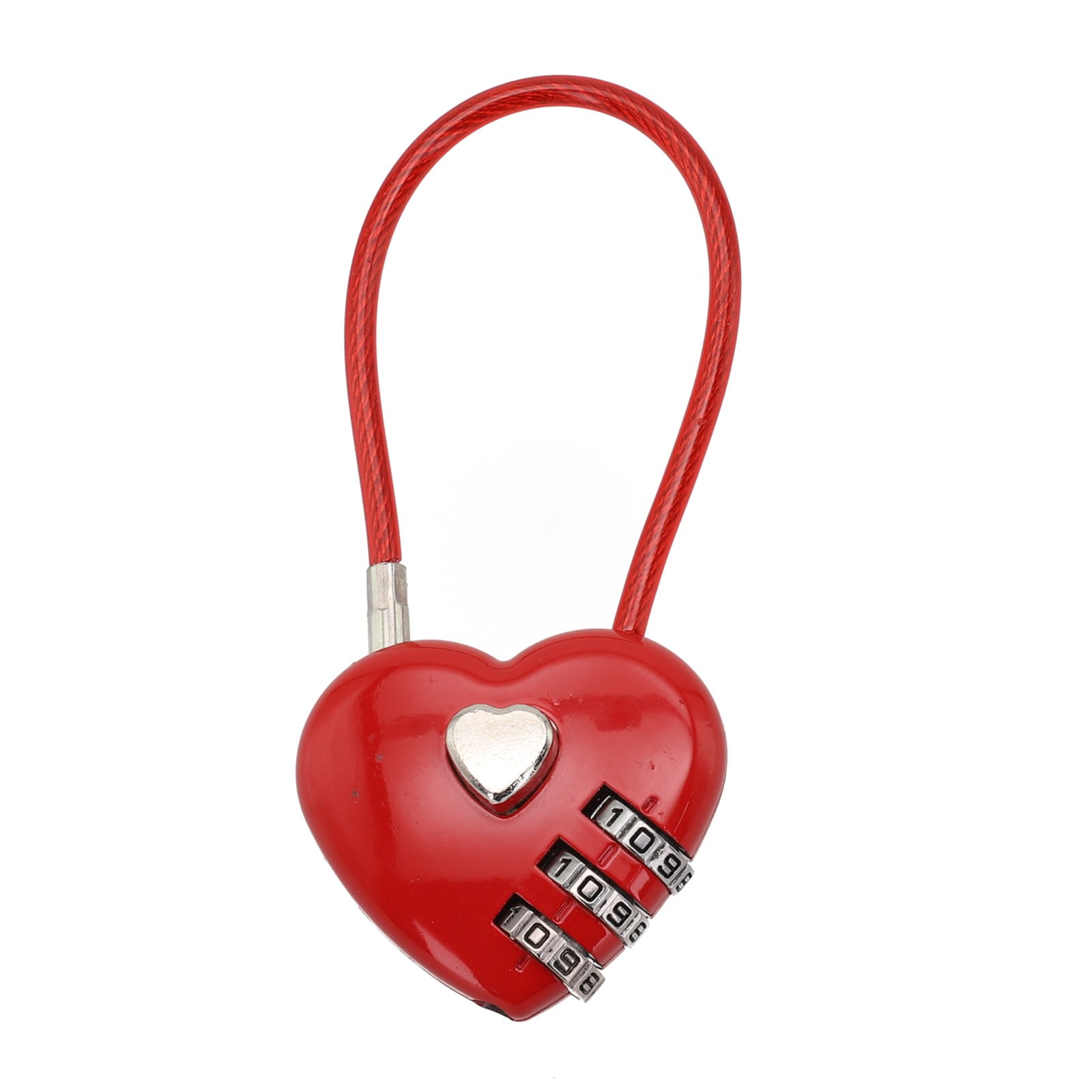 Zinc Alloy Backpack Concentric Lock Long Wire Rope Password Padlock ...