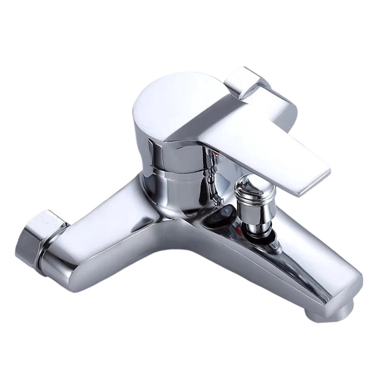 Zinc Alloy Basin Faucet, Chrome Wall Mounted Hot And Cold Water Double ...