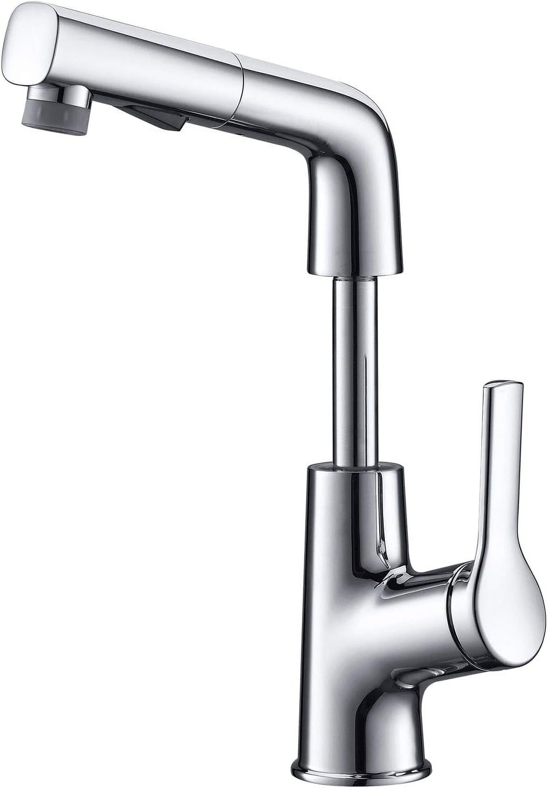 Zinc Alloy Basin Sink 360°Rotation 60Cm Pull-Out Single Handle Dual ...