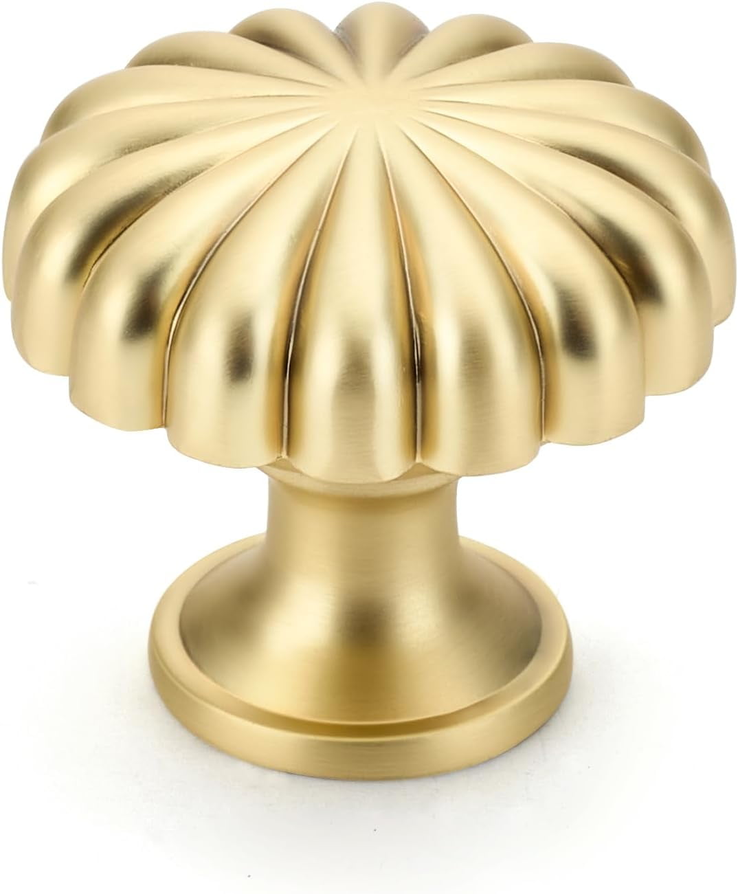 Zinc Alloy Brushed Brass Drawer Knobs, 15 Pack Gold Cabinet Knobs ...