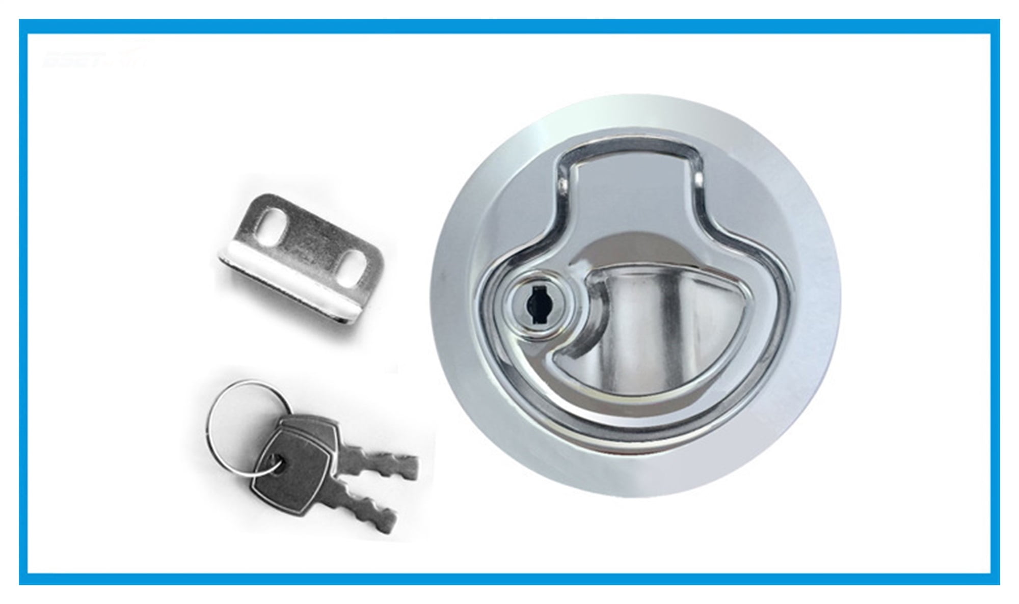 Zinc Alloy Chrome Finished Flush Latch Flush Pull Latches Slam Lift ...