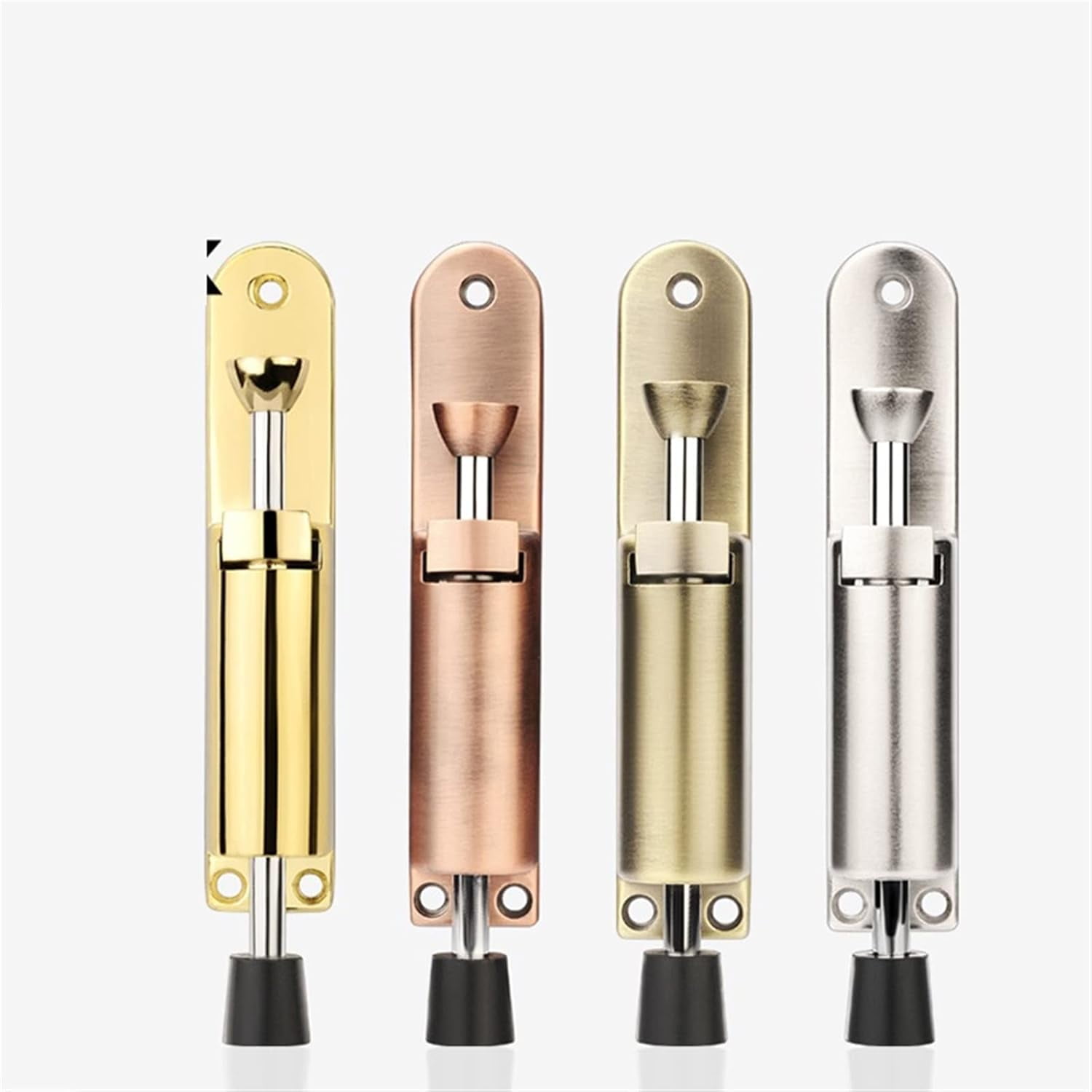 Zinc Alloy Foot-Operated Lever Door Stops Adjustable Kickdown Bronze ...