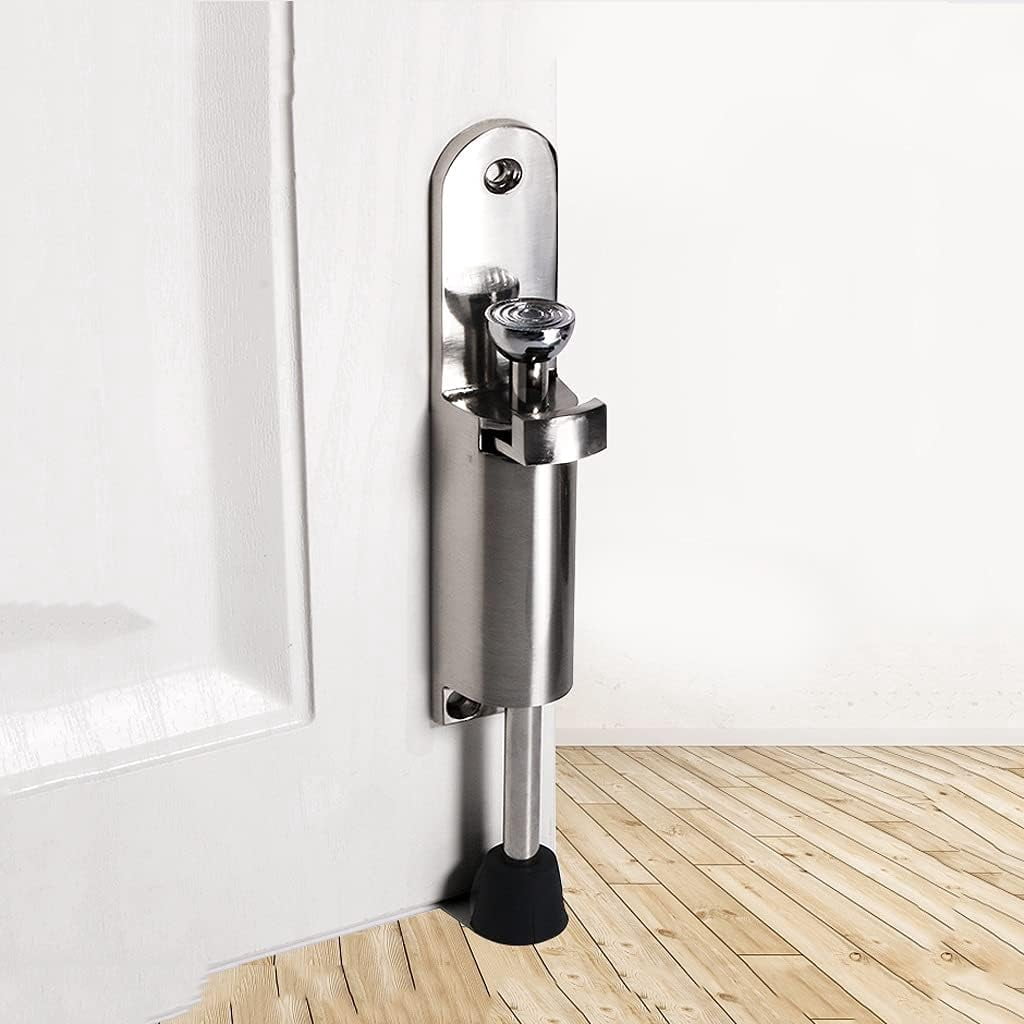 Zinc Alloy Foot-Operated Lever Door Stops Adjustable Kickdown Bronze ...