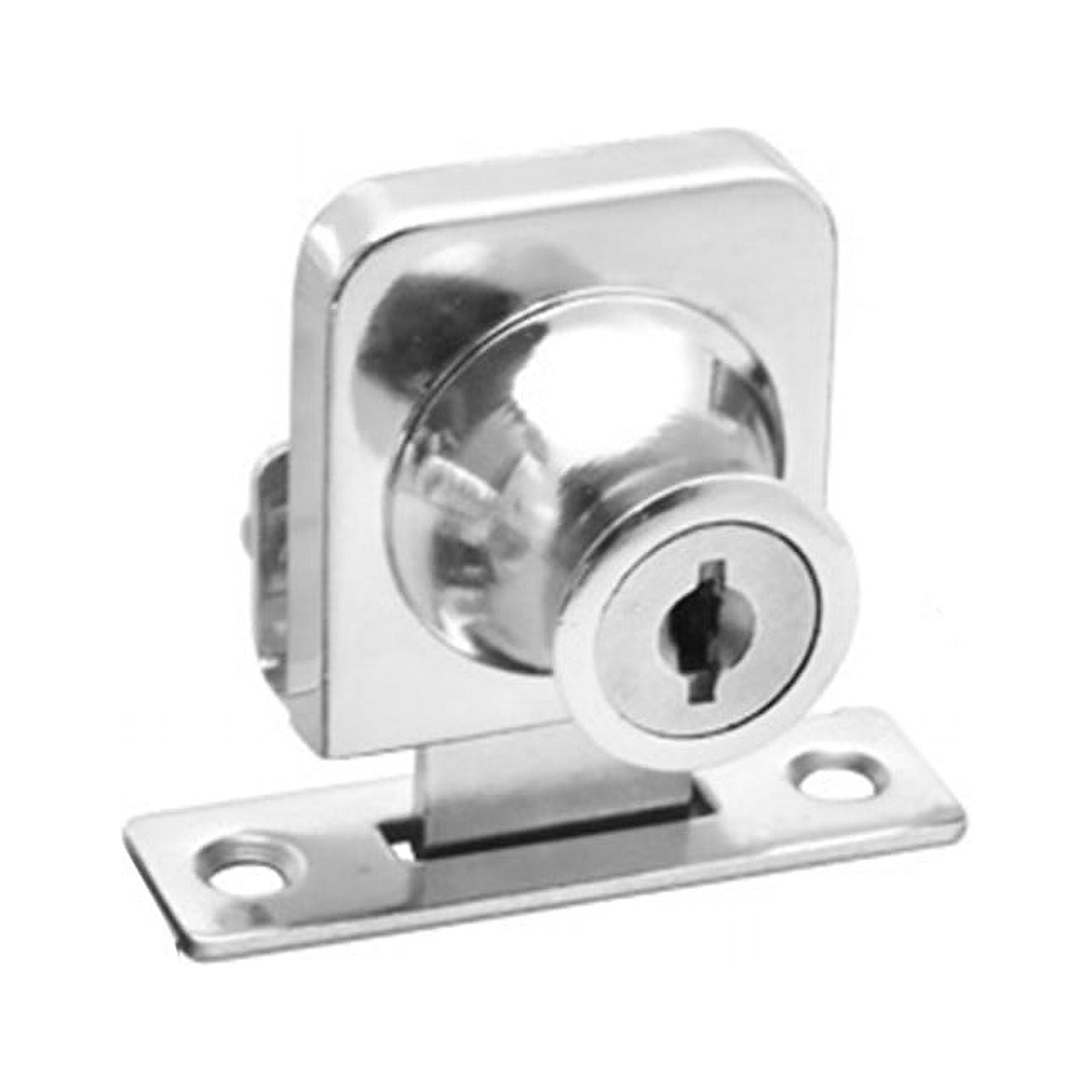 Zinc Alloy Glass Door Lock Cabinet Lock Square Door Lock For 5-8mm ...