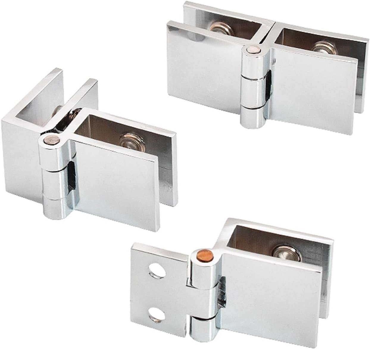 Zinc Alloy Glass clamp 5-8mm Bilateral Clip 90 180 Degree Glass Door Hinge for Showcase Wine ...