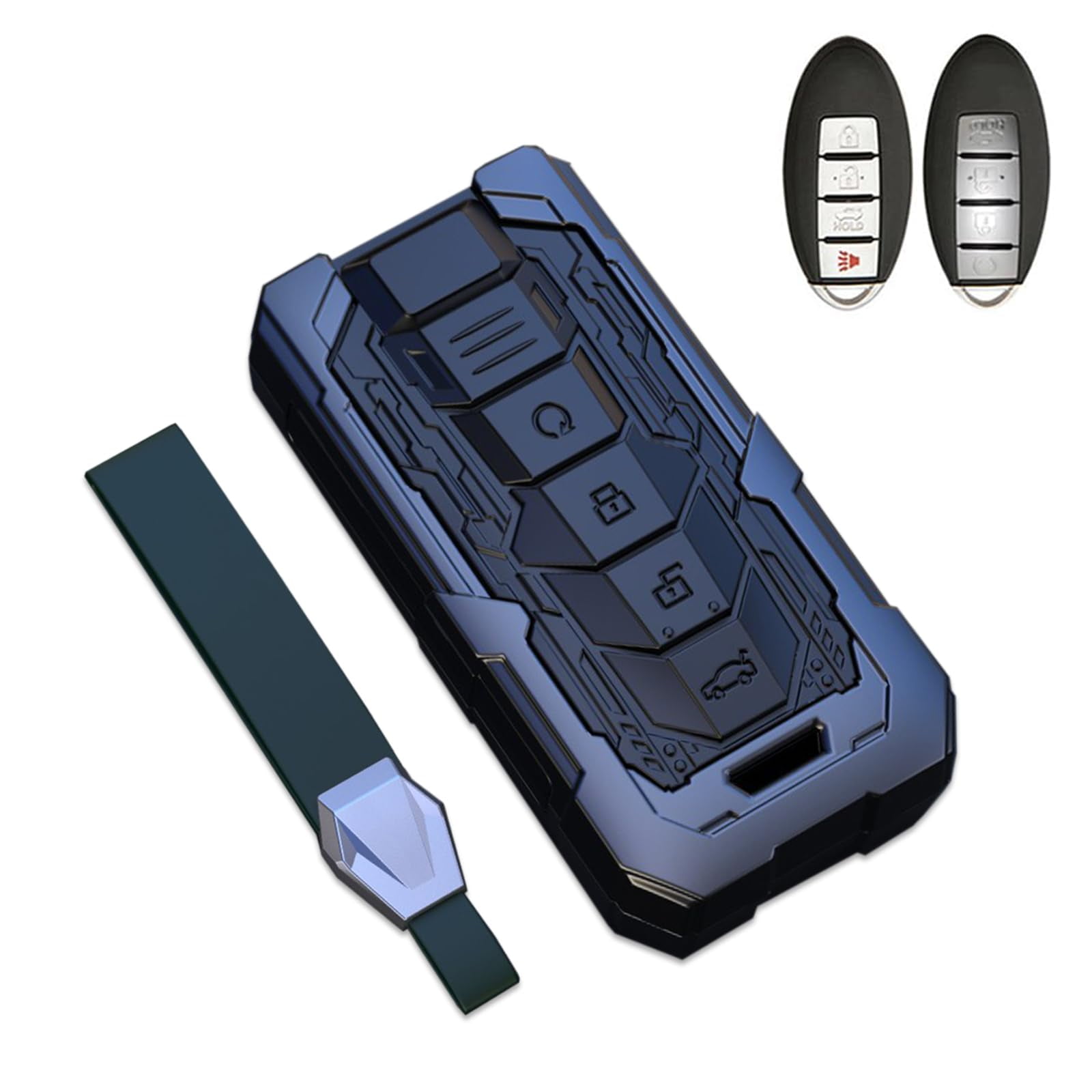 Zinc Alloy Key Fob Case Holder Shell Compatible for Nissan Altima ...