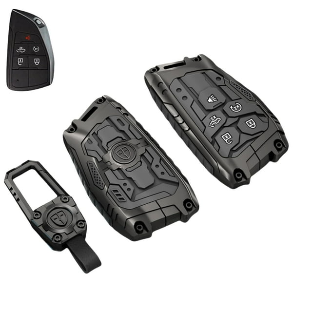 Zinc Alloy Key Fob Cover, Compatible with 2022-2025 Chevy Silverado ...