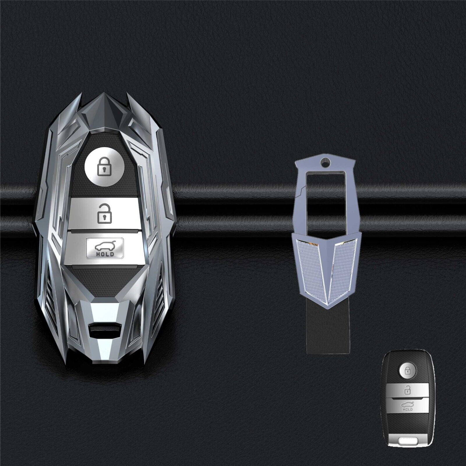 Zinc Alloy Key Fob Cover For Kia Sportage Cerato Optima K2 K3 K4 K5 Rio ...