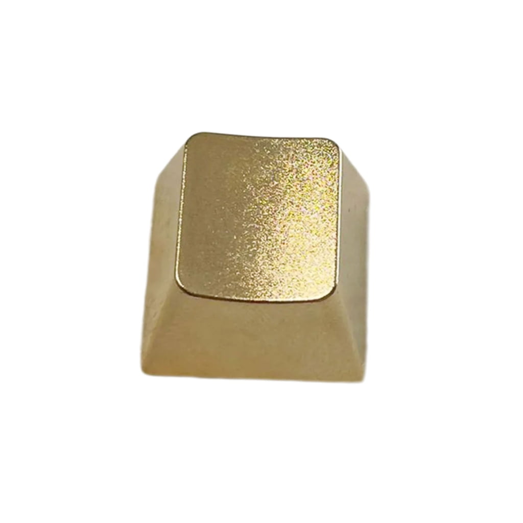 Zinc Alloy Keycap in Matte Gold Finish for Mechanical Keyboards Long ...