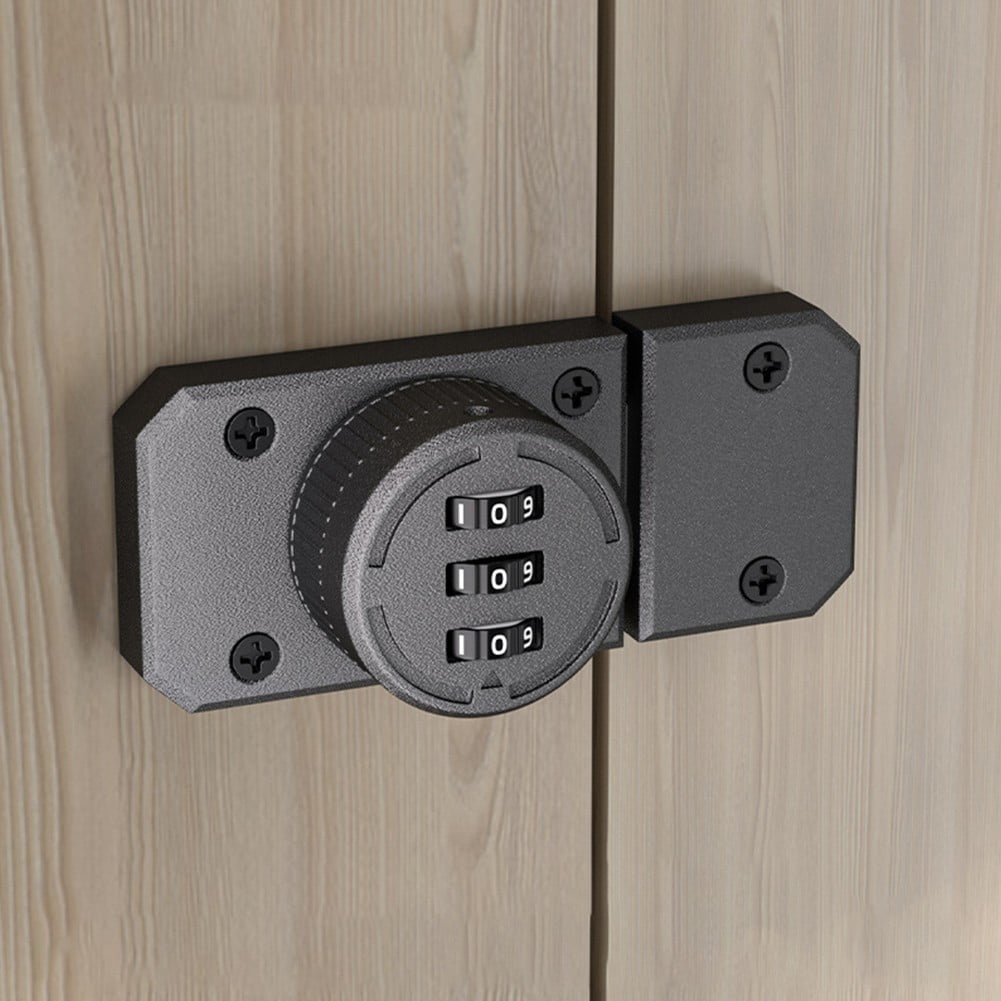 Zinc Alloy Keyless Drawer Cabinet Lock Rotary 3-Digit Combination Door ...