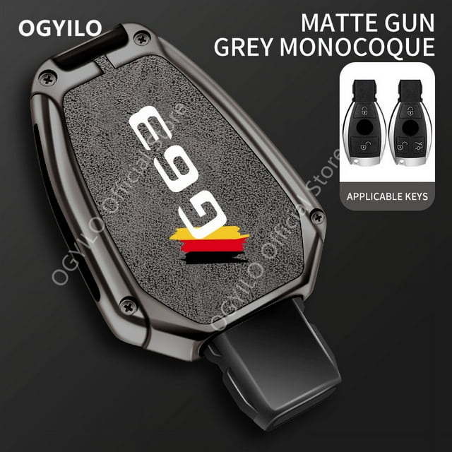 Zinc Alloy Leather Car Key Cover For Mercedes Benz G63 B 2/3 buttons A ...