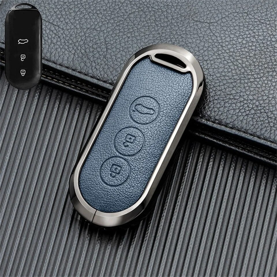 Zinc Alloy Leather Car Smart Key Case Cover for Aito M5 M7 2022 3 ...