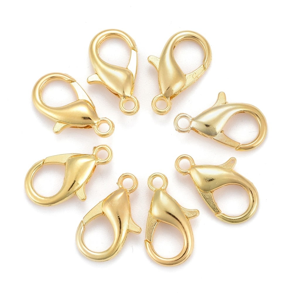 Zinc Alloy Lobster Claw Clasps Parrot Trigger Clasps Golden 16x8mm Hole ...