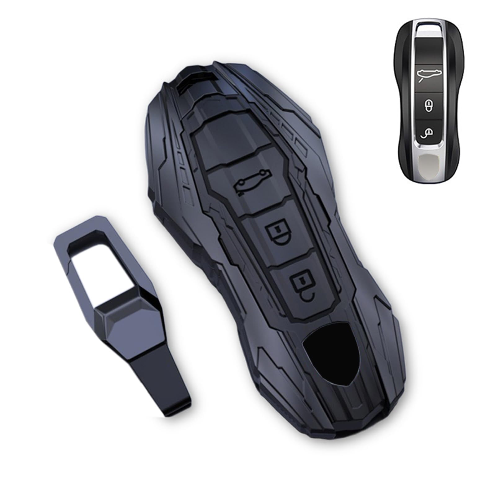 Zinc Alloy Metal Key Fob Case Cover Holder Shell Compatible with ...