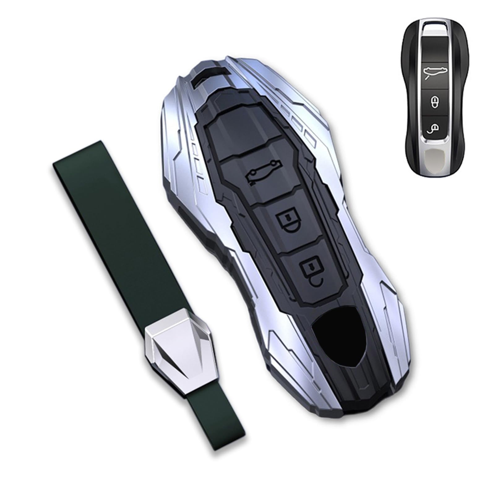 Zinc Alloy Metal Key Fob Case Cover Holder Shell Compatible with ...