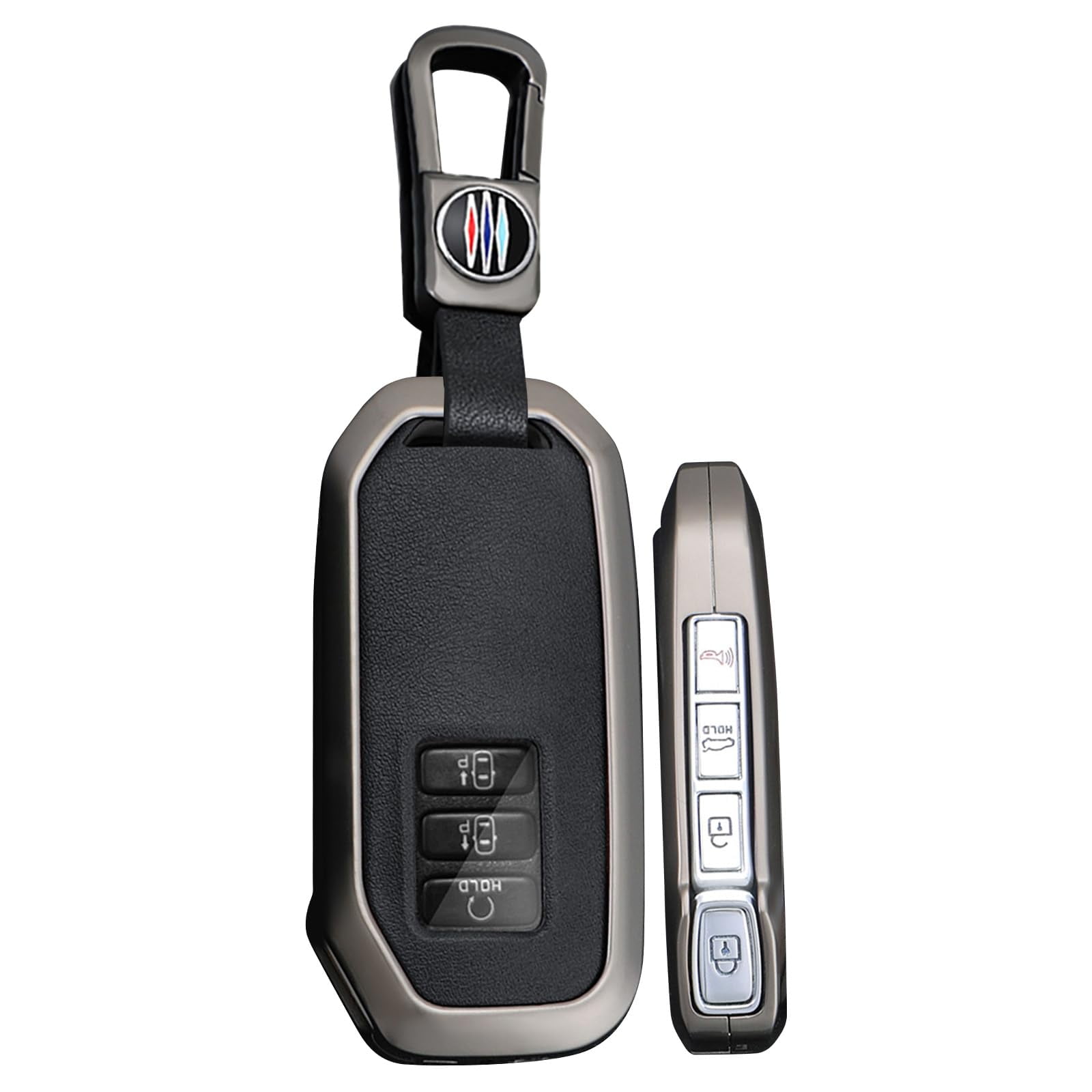 Zinc Alloy Metal Key Fob Cover Case with Keychain – Compatible with Kia ...
