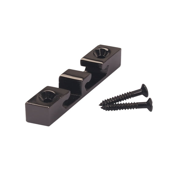 Black Zinc Alloy Metal Roller String Retainer Tree Guide for 3-String Guitar and Bass Parts ...