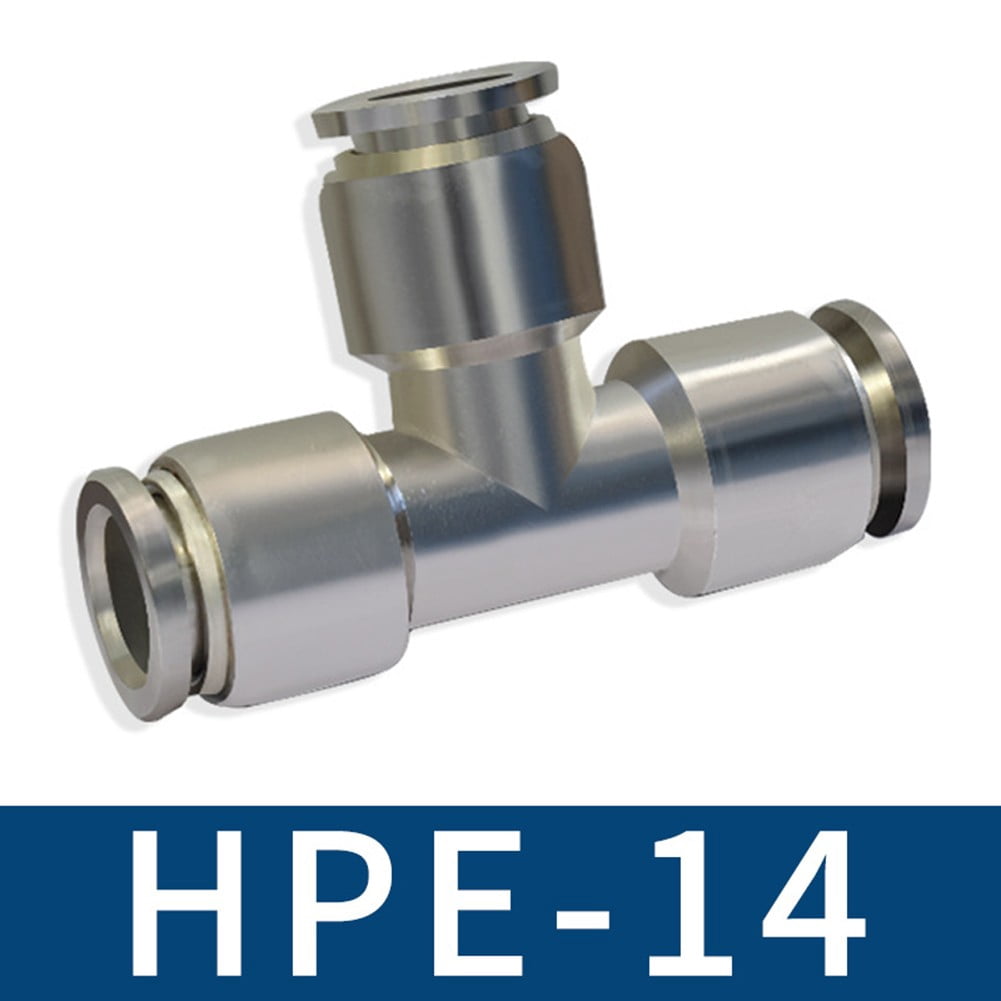Zinc Alloy Pneumatic Quick Connector PE Tee T-type Compressed Air Pipe ...