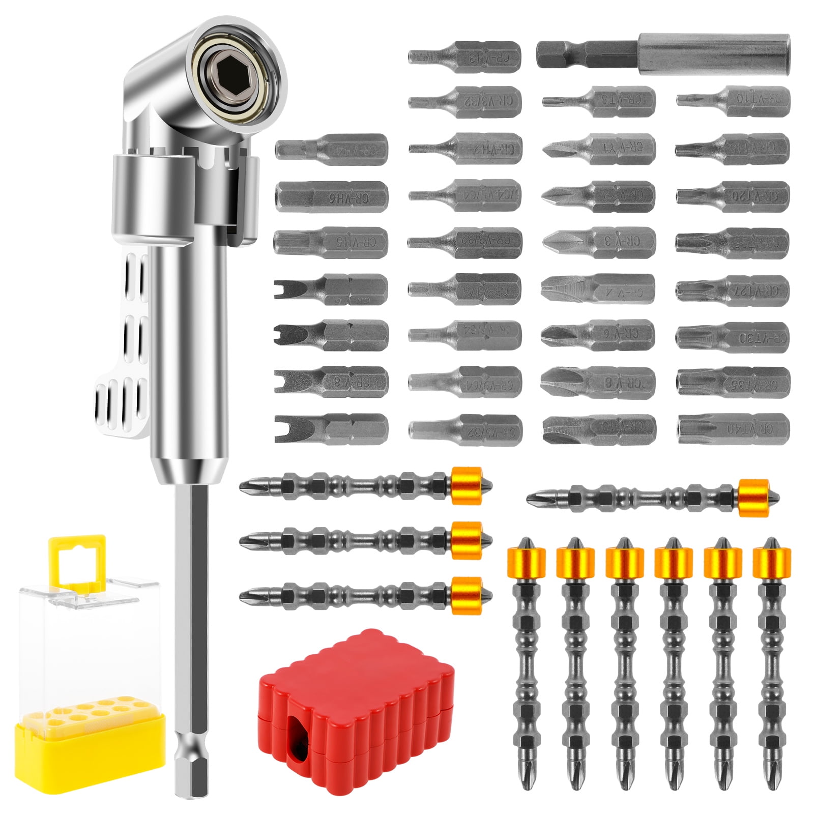 Zinc Alloy Right Angle Drill Adapter With Screwdriver Bit High Strength ...