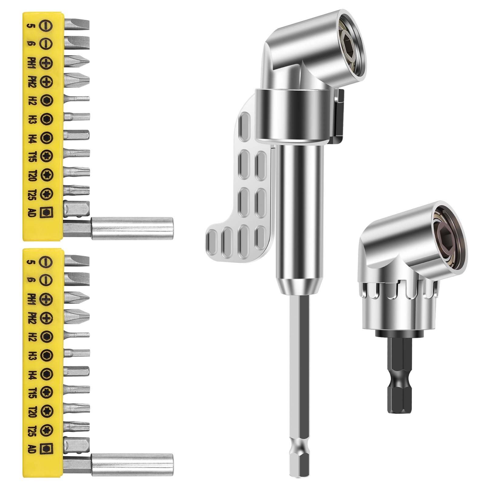 Zinc Alloy Right Angle Drill Adapter With Screwdriver Bit High Strength ...