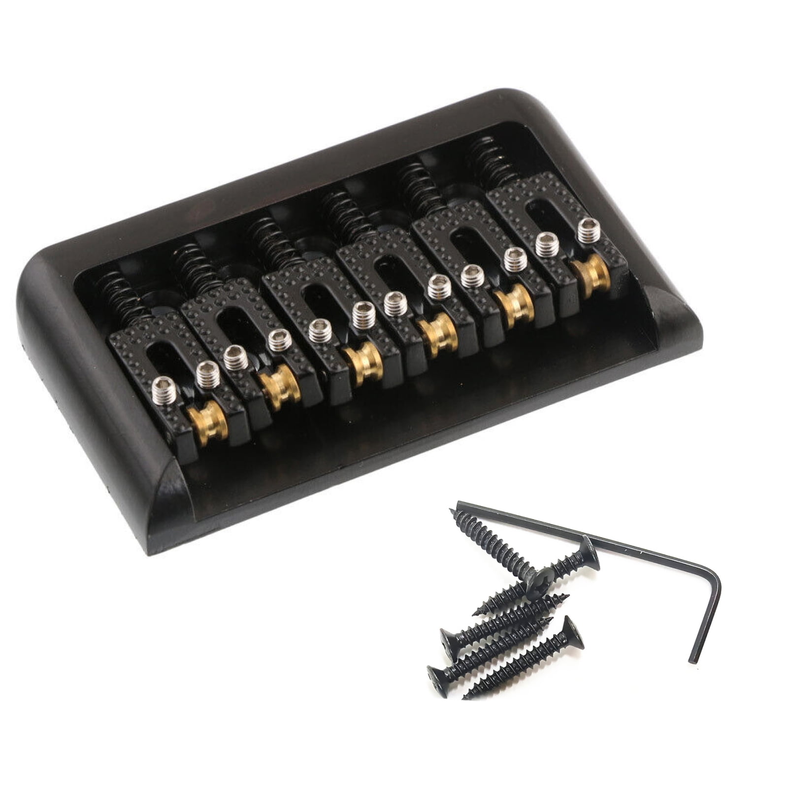 Zinc Alloy Rosewood Bridge with Hardtail Saddle 6-String Bridge with ...