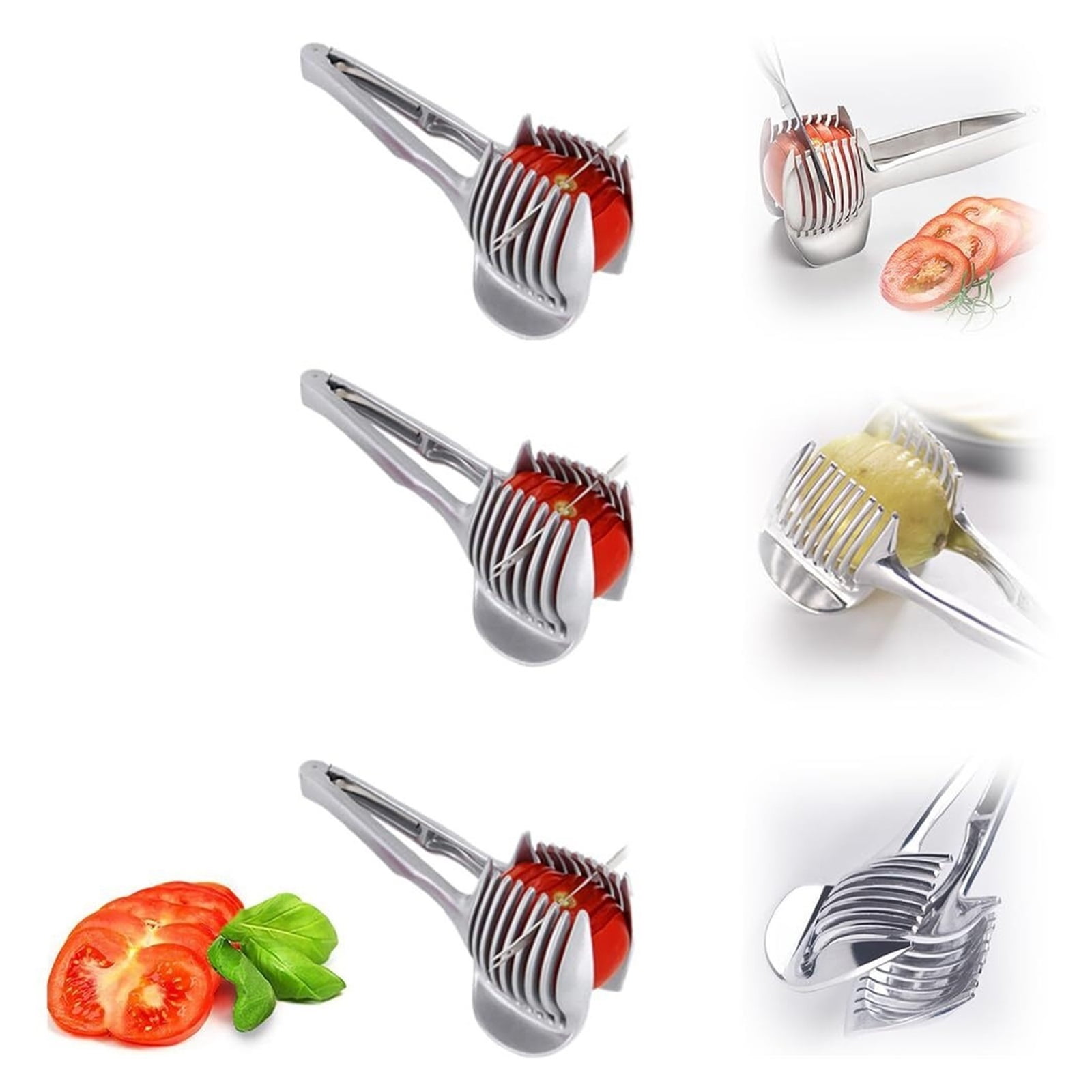Zinc Alloy Slicer,Multi-Functional Handheld Fruit Slicer, Kitchen ...