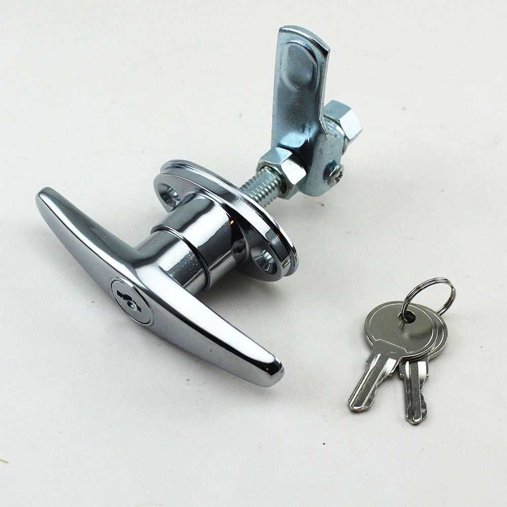 Zinc Alloy T-Handle Lock Kit with Keys for Truck and Garage Door ...