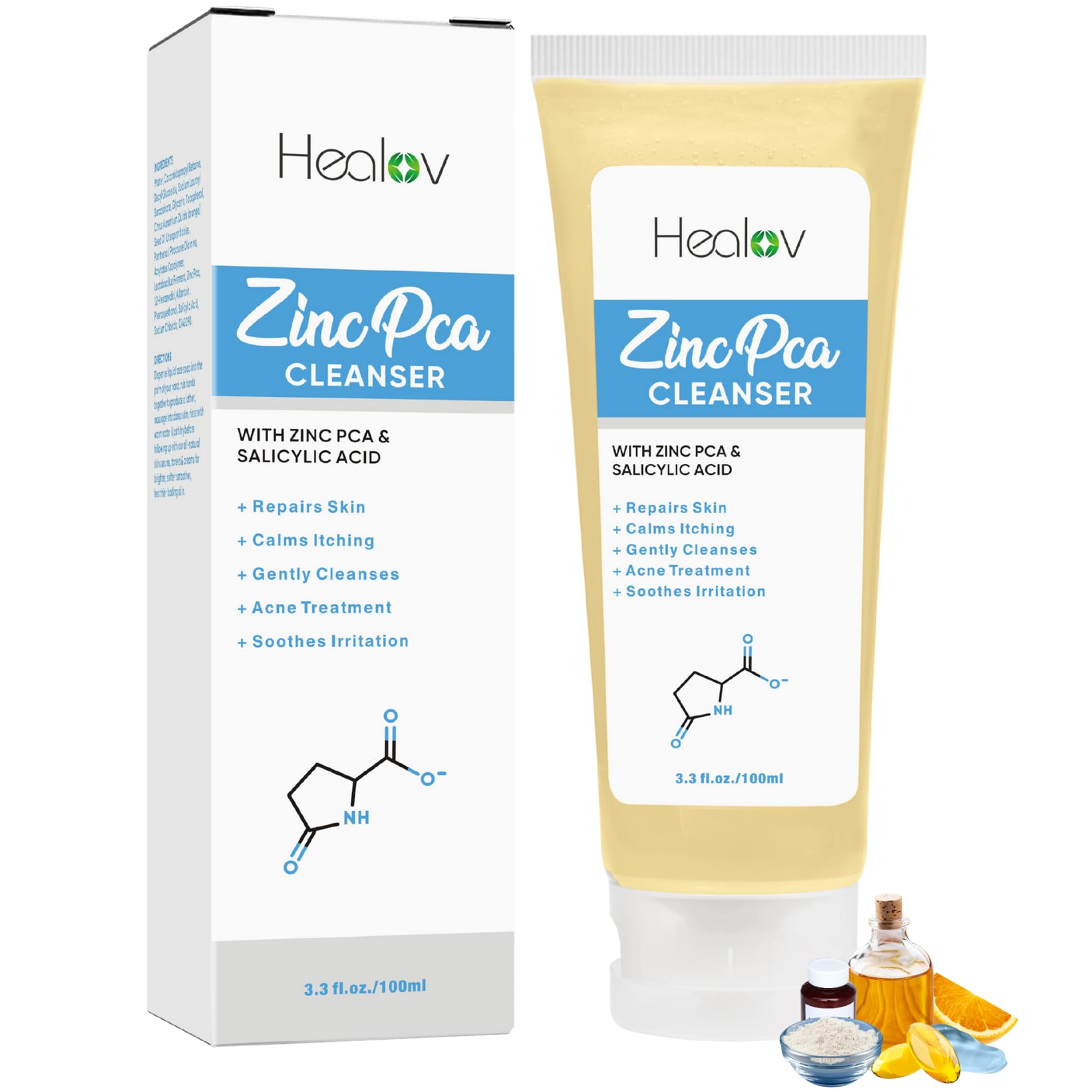 Zinc Face Wash | TMA2 Zinc Soap Skin Therapy Body for Acne, Rosacea ...