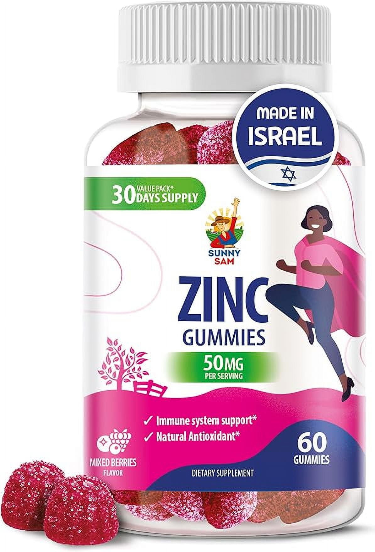 Zinc Gummies for Adults - Zinc Chewable Gummy for Immune Support ...