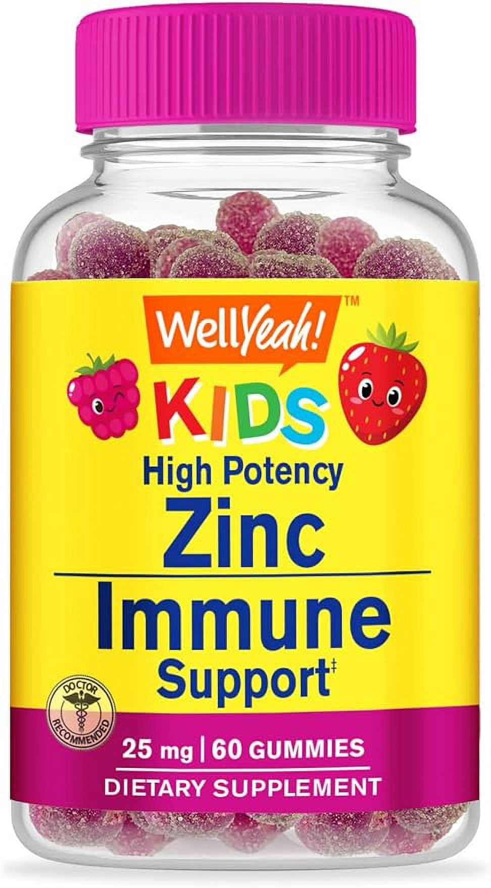 Zinc for Kids 25mg Gummies - Immune System and Antioxidant Support ...