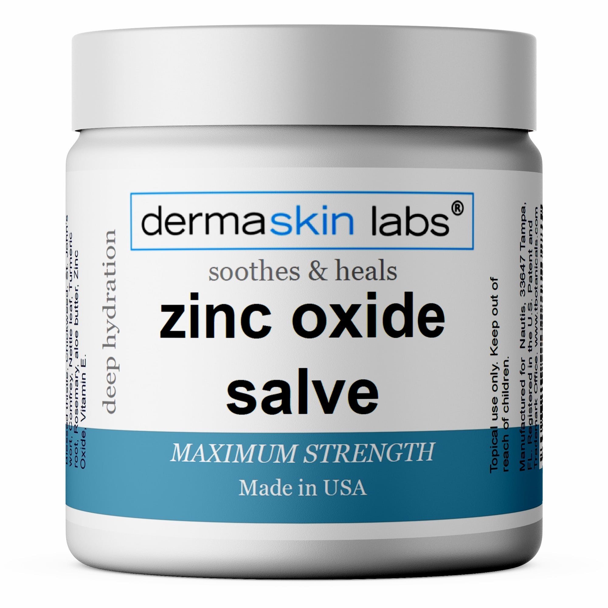 Zinc Oxide Salve, TSW Cream, Zinc Oxide Balm, Soothing Relief, Natural Protection Ointment Made ...