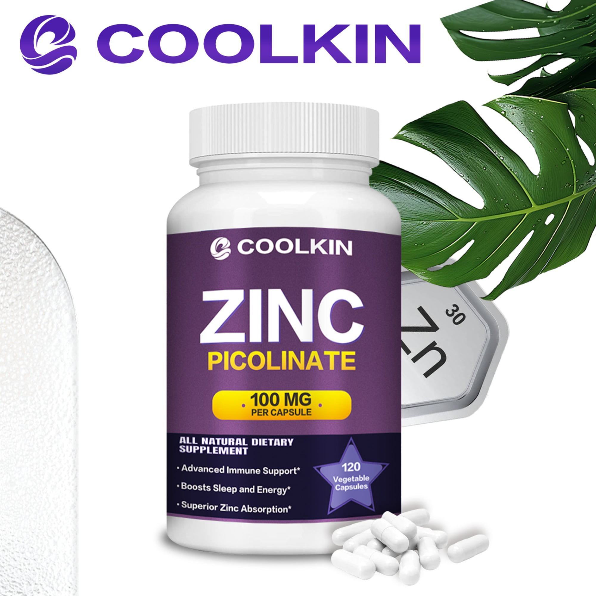 Zinc Picolinate - Supports Cell Regeneration, Immune System and Skin ...