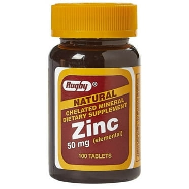 Rugby Zinc Sulfate Tabs 220 MG 100 ea - Walmart.com