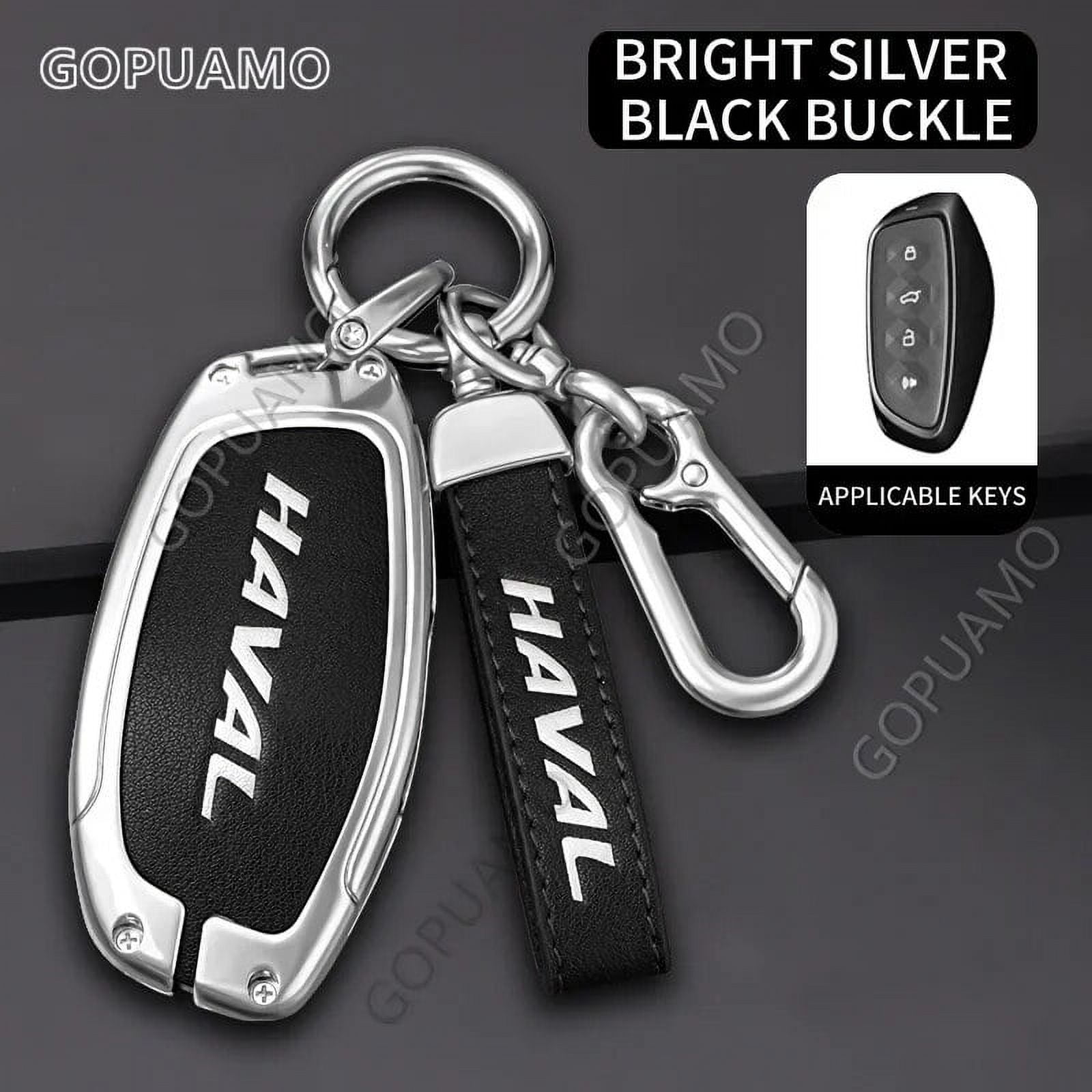 Zinc alloy Car Key Case Cover For Haval B 4 buttons key case 2023 H-DOG M6 H6 H7 H8 H4 H9 F5 F7 ...