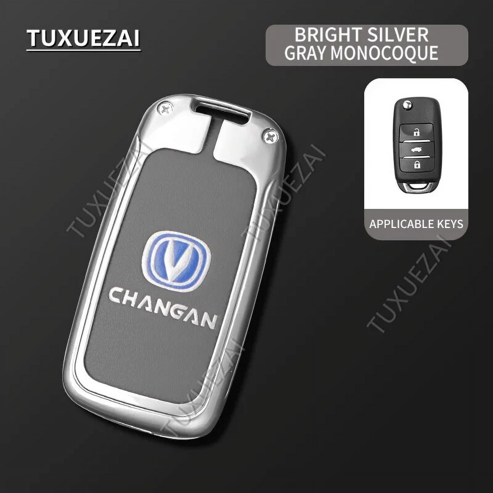 Zinc alloy Car Key Cover Case For Changan C 3 buttons key case CS15 ...
