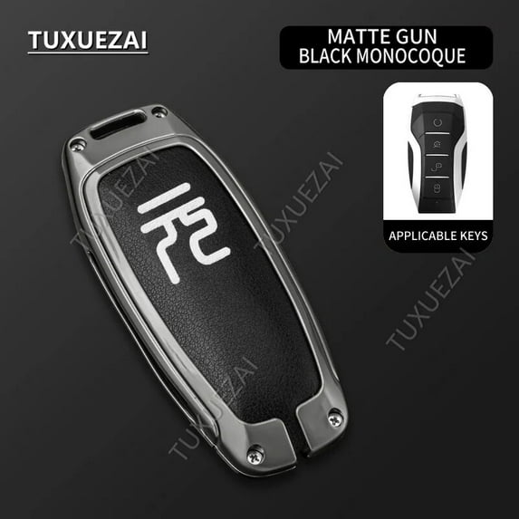 Zinc alloy Car Key Cover For BYD yuan A 4 buttons Key Bag Auto ...