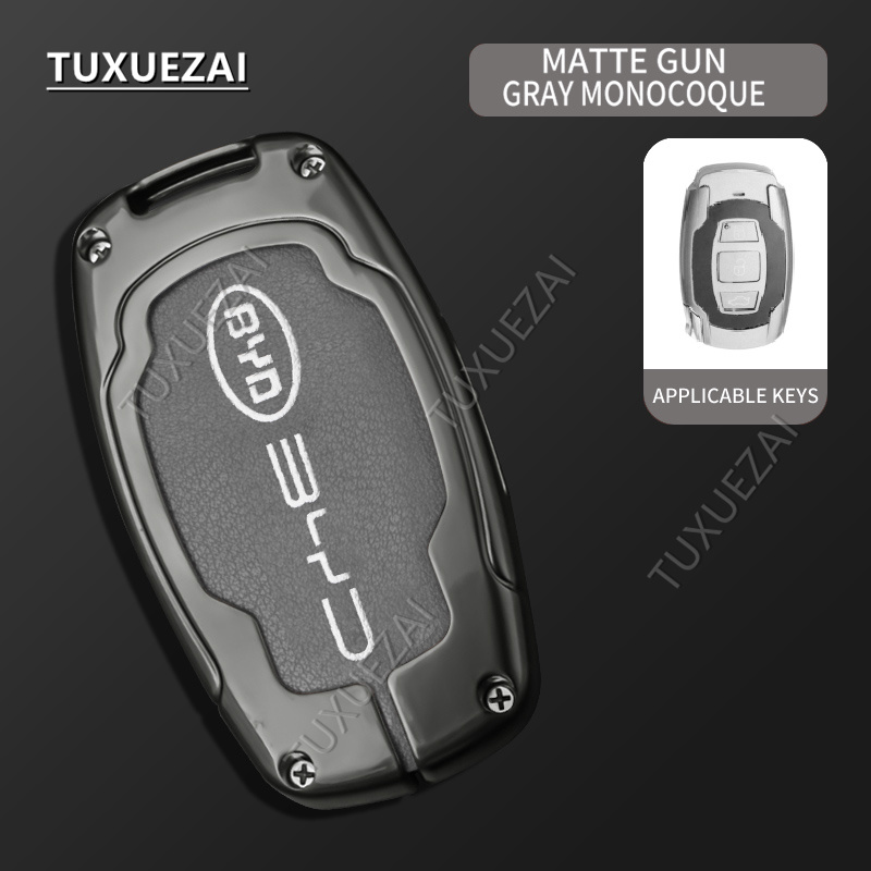 Zinc alloy Car Remote Key Case Cover For BYD D 3 button Han Tang Song ...