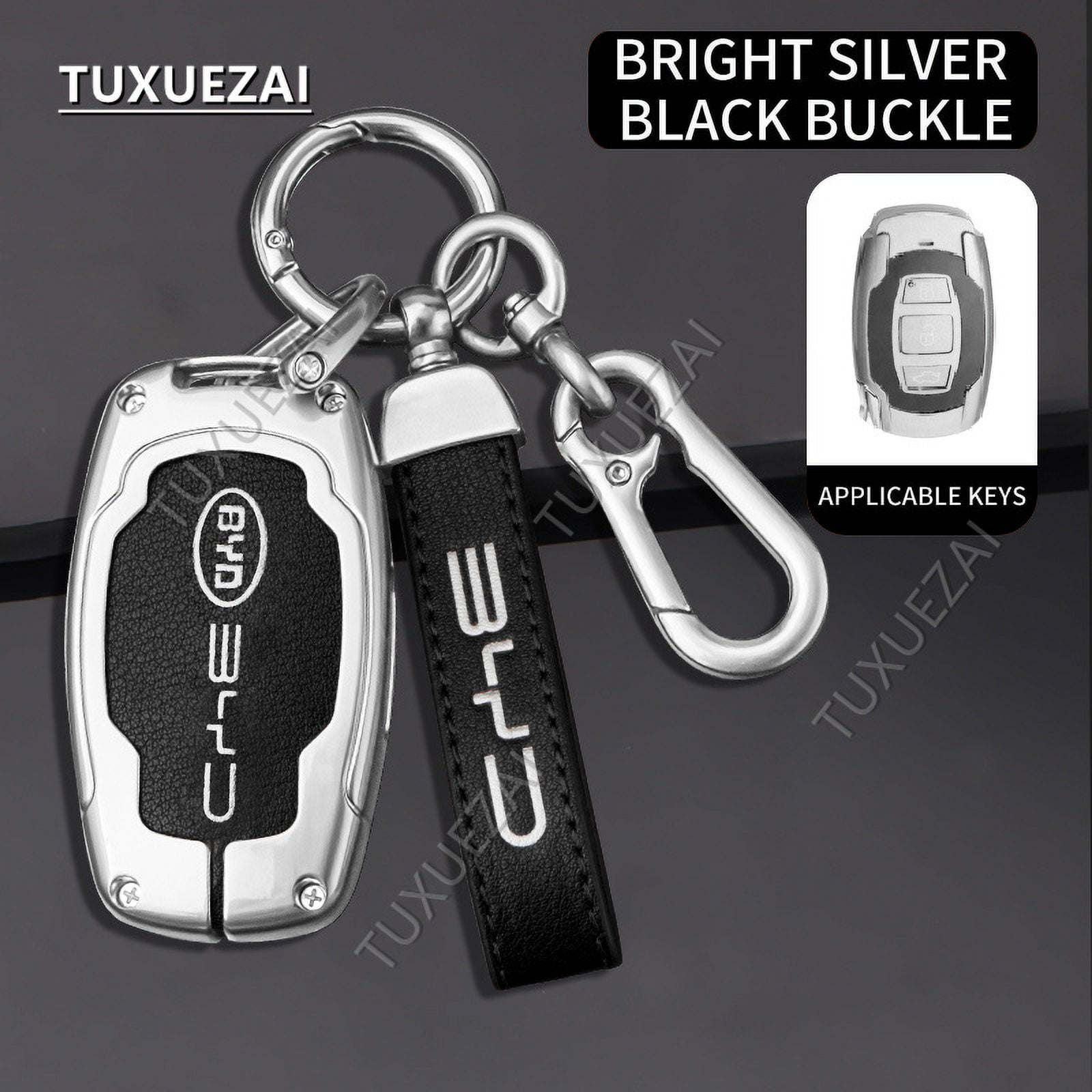 Zinc alloy Car Remote Key Case Cover For BYD D 3 button Han Tang Song ...