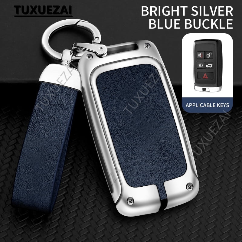 Zinc alloy+leather Car Key Case For Land Rover A 5 buttons Range Rover ...