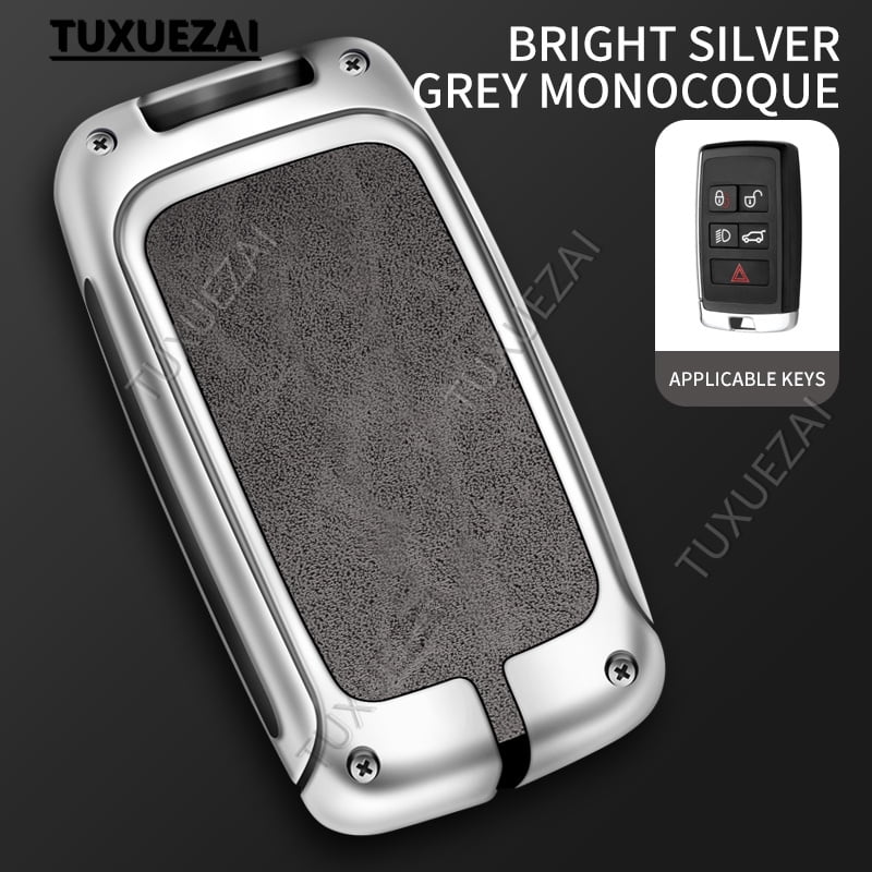 Zinc alloy+leather Car Key Case For Land Rover A 5 buttons Range Rover ...