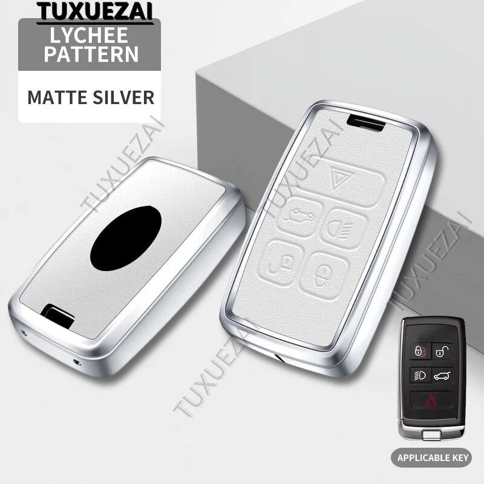 Zinc alloy+leather Car Key Case For Land Rover A 5 buttons Range Rover ...