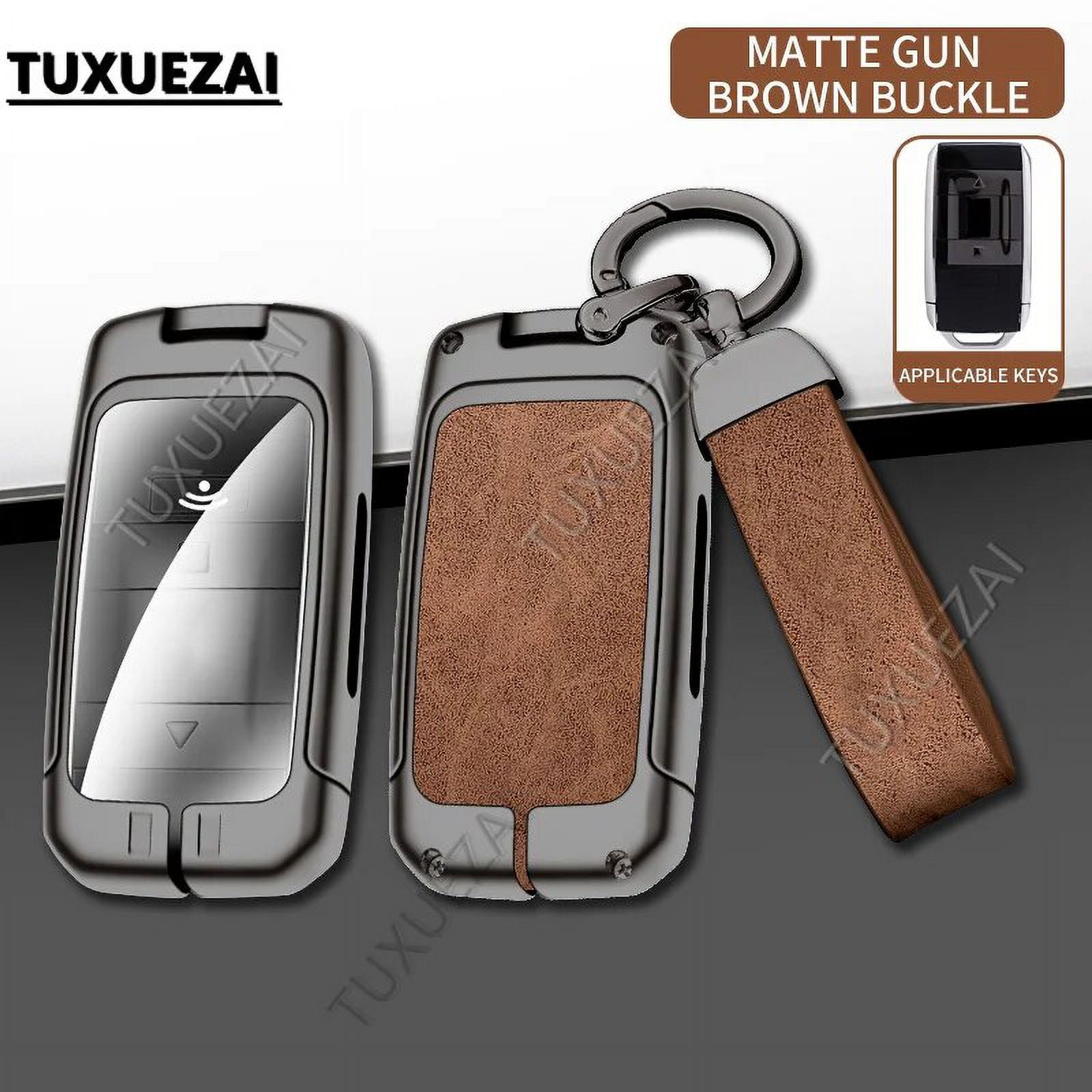 Zinc alloy+leather Car Key Cover For Rolls-Royce Cullinan A Key Case ...